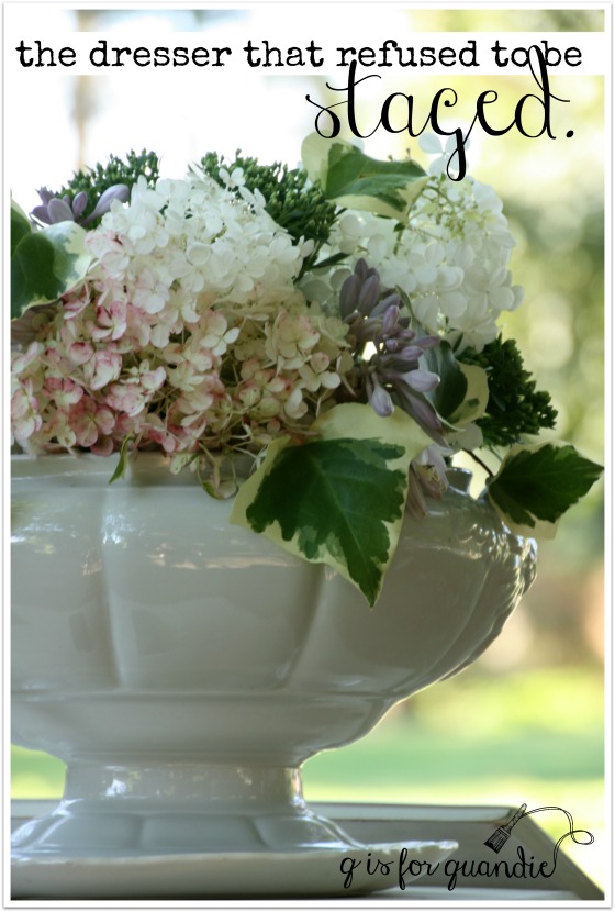 the dresser that refused to be staged. – q is for quandie