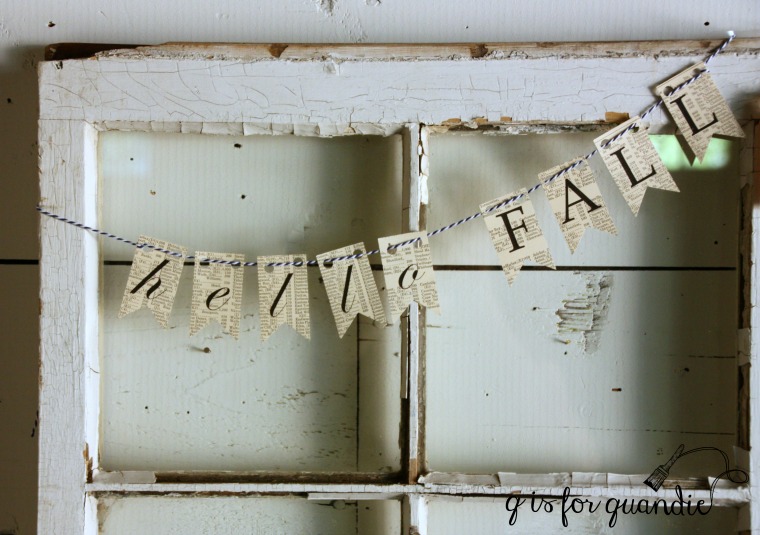 hello fall book page banner. – q is for quandie