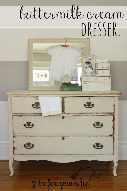 the buttermilk cream dresser. – q is for quandie