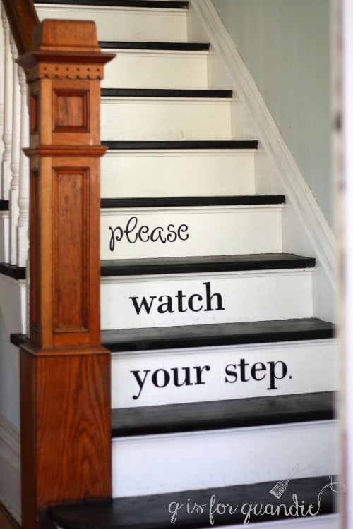 please watch your step. – q is for quandie
