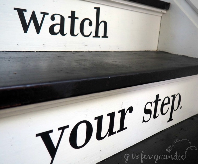 please watch your step. – q is for quandie