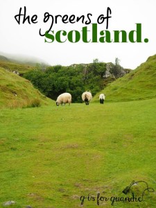 the greens of scotland. – q is for quandie