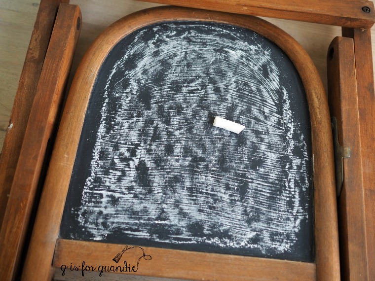 a chalkboard tutorial. – q is for quandie