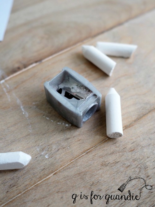 a chalkboard tutorial. – q is for quandie