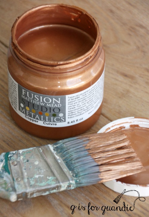 adding the gleam of copper. – q is for quandie