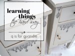 learning things the hard way. – q is for quandie