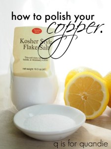 how to polish your copper. – q is for quandie
