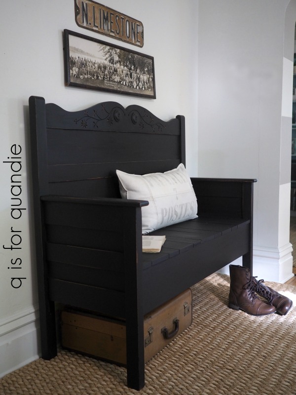 the black bench. – q is for quandie