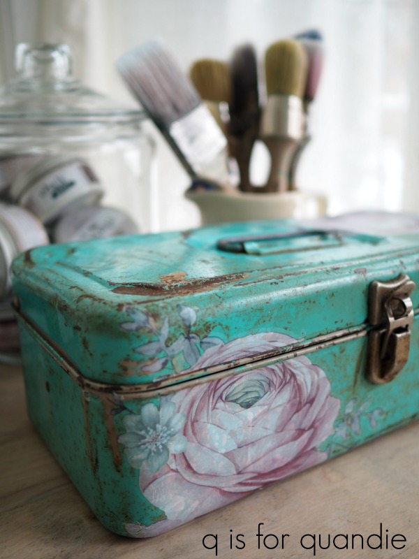 toolboxes playing dress up. – q is for quandie