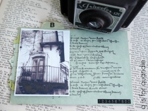 the index card art project. – q is for quandie