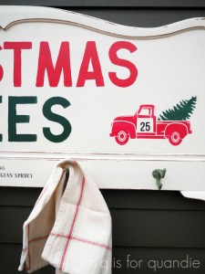 old school sign making. – q is for quandie