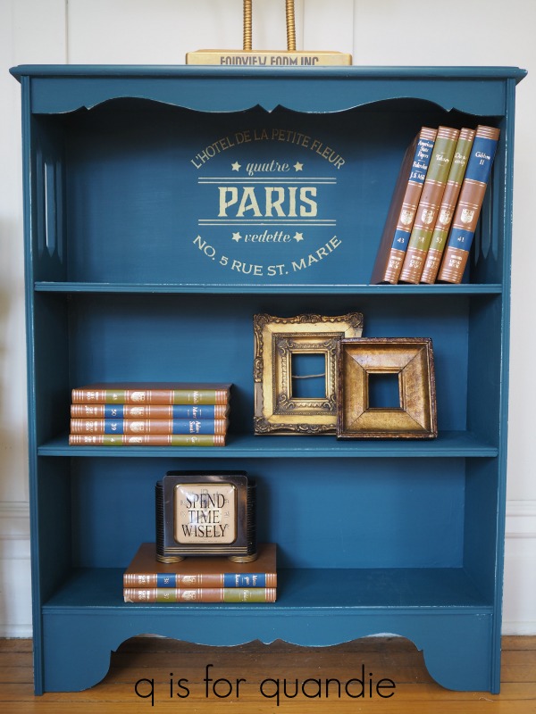 a parisian bookcase. – q is for quandie