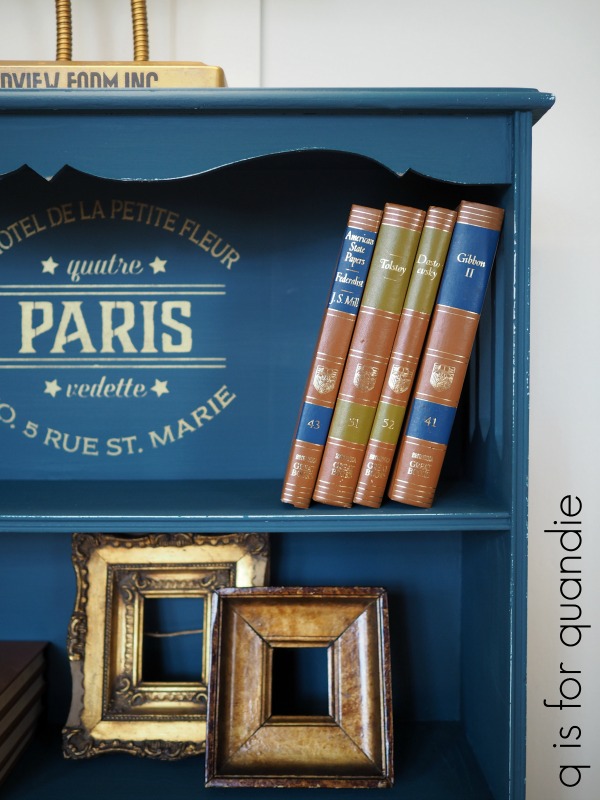 a parisian bookcase. – q is for quandie