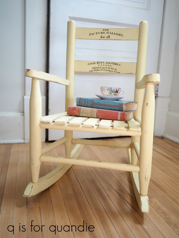 the rebel yellow rocker. – q is for quandie