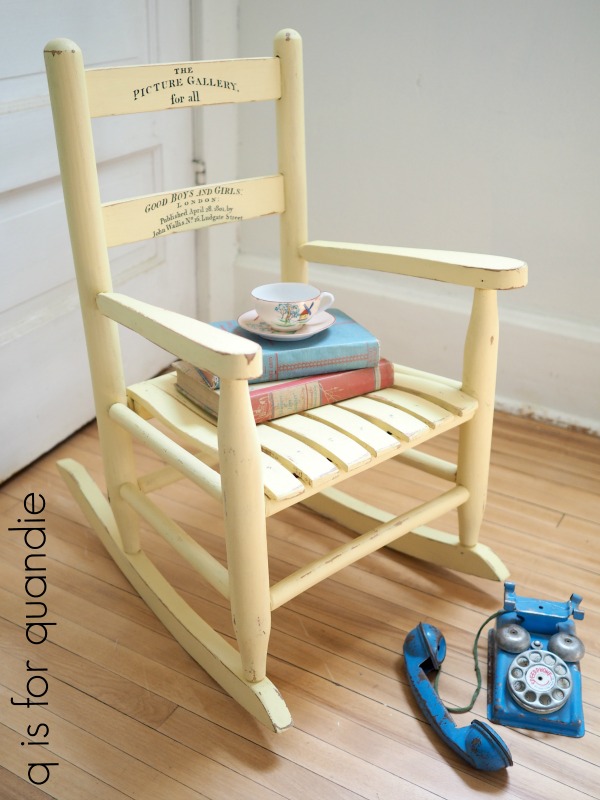 the rebel yellow rocker. – q is for quandie