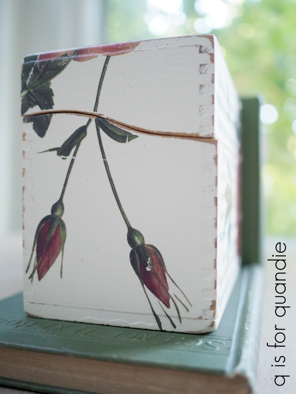 the rose box. – q is for quandie