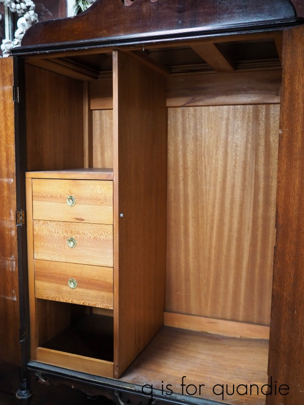 the ReStored armoire. – q is for quandie