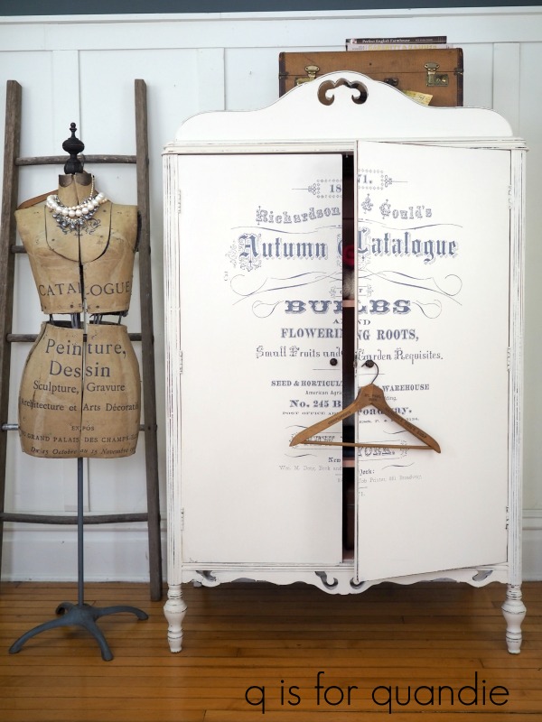 the ReStored armoire. – q is for quandie