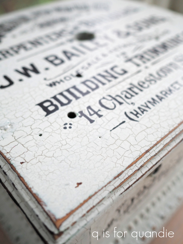 the crackled box. – q is for quandie