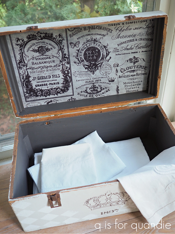 the french linens box. – q is for quandie