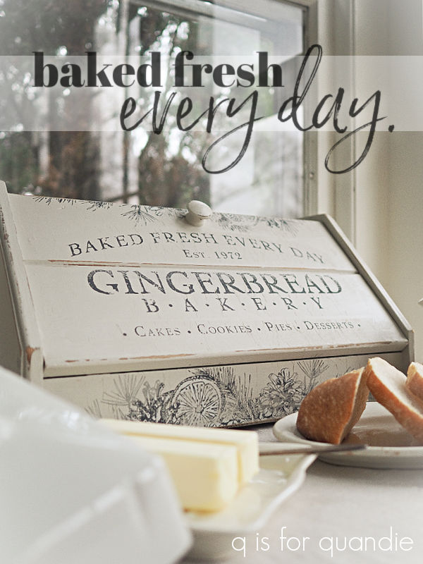 baked fresh every day. – q is for quandie