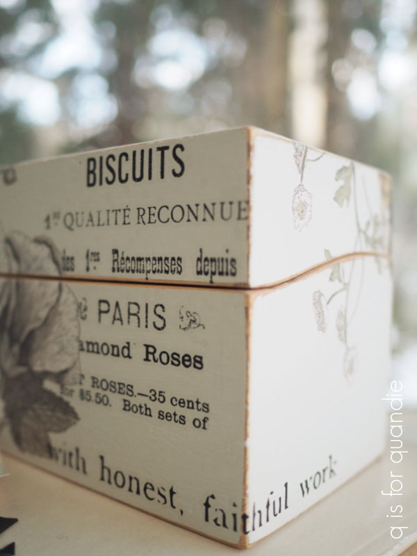 the biscuit box. – q is for quandie