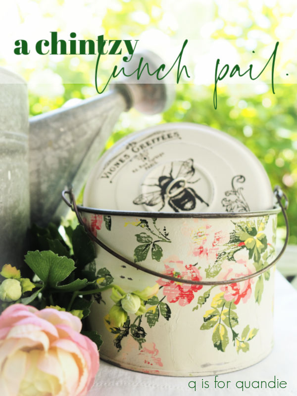a chintzy lunch pail. – q is for quandie