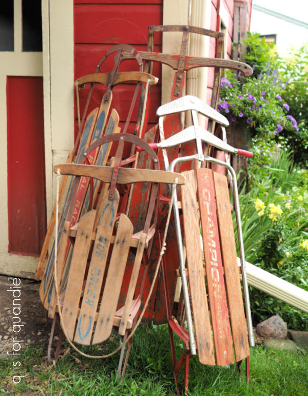 this year’s sleds. – q is for quandie